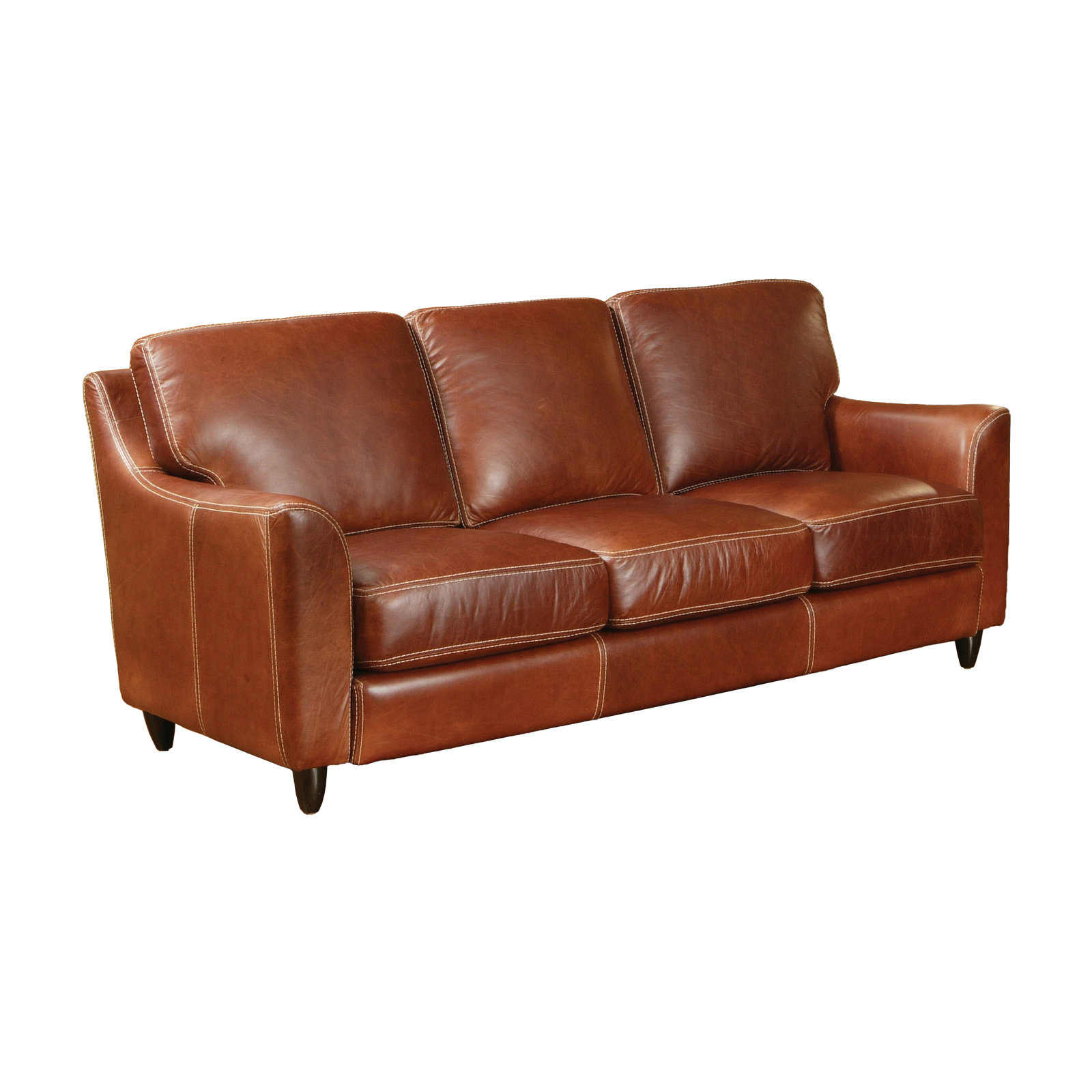 Omnia Leather Great Texas Leather Sofa & Reviews | Wayfair