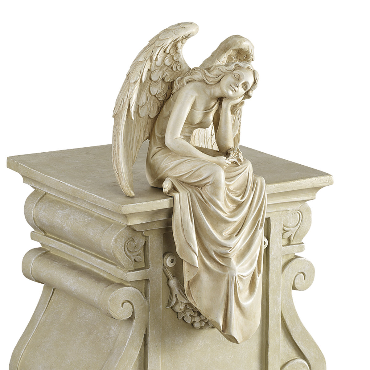 Design Toscano Resting Grace Sitting Angel Statue & Reviews | Wayfair