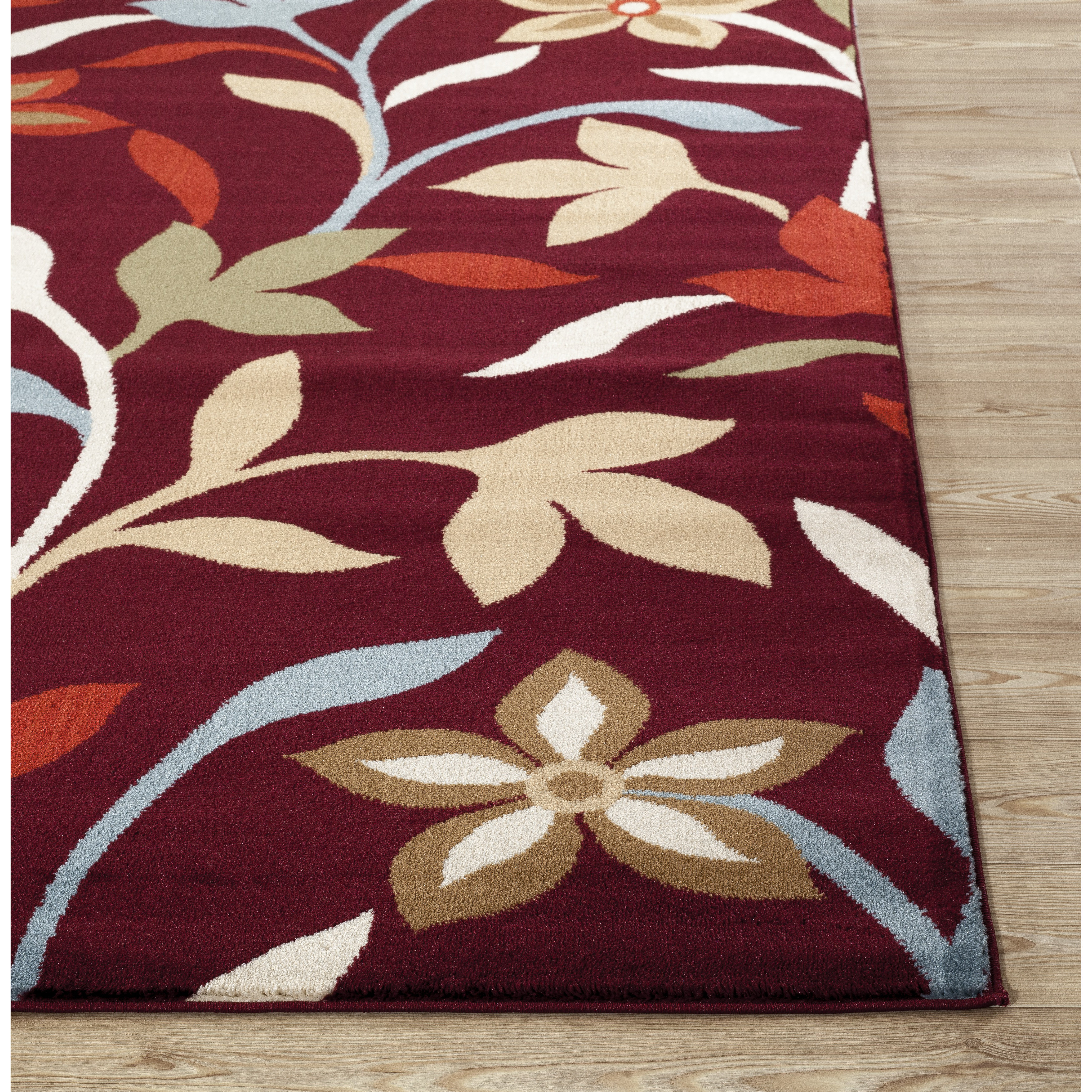 World Rug Gallery Alpine Burgundy Area Rug & Reviews | Wayfair