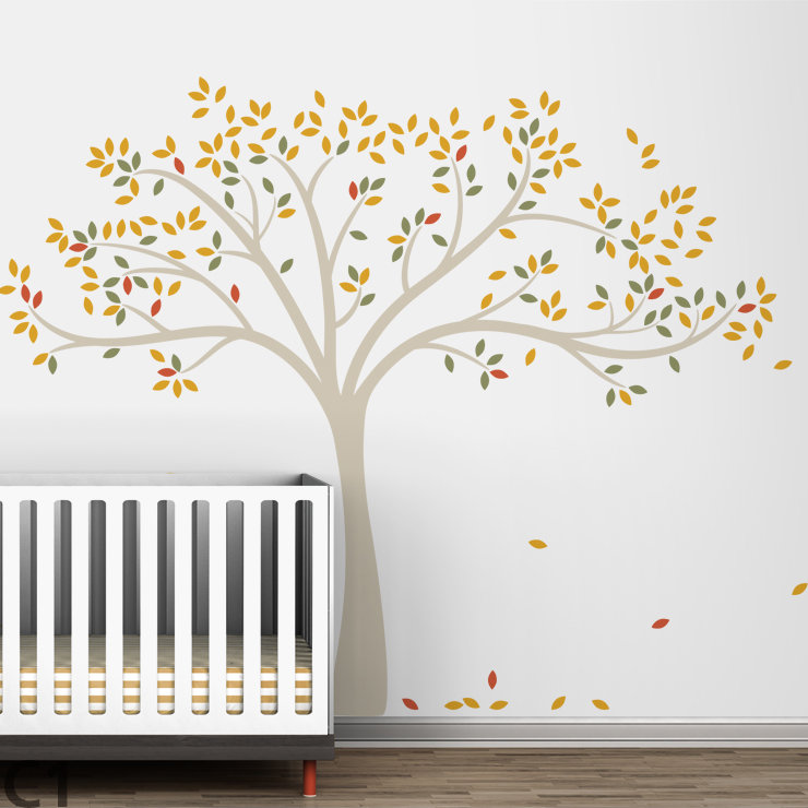 DwellStudio Fall Tree Wall Decal & Reviews | Wayfair
