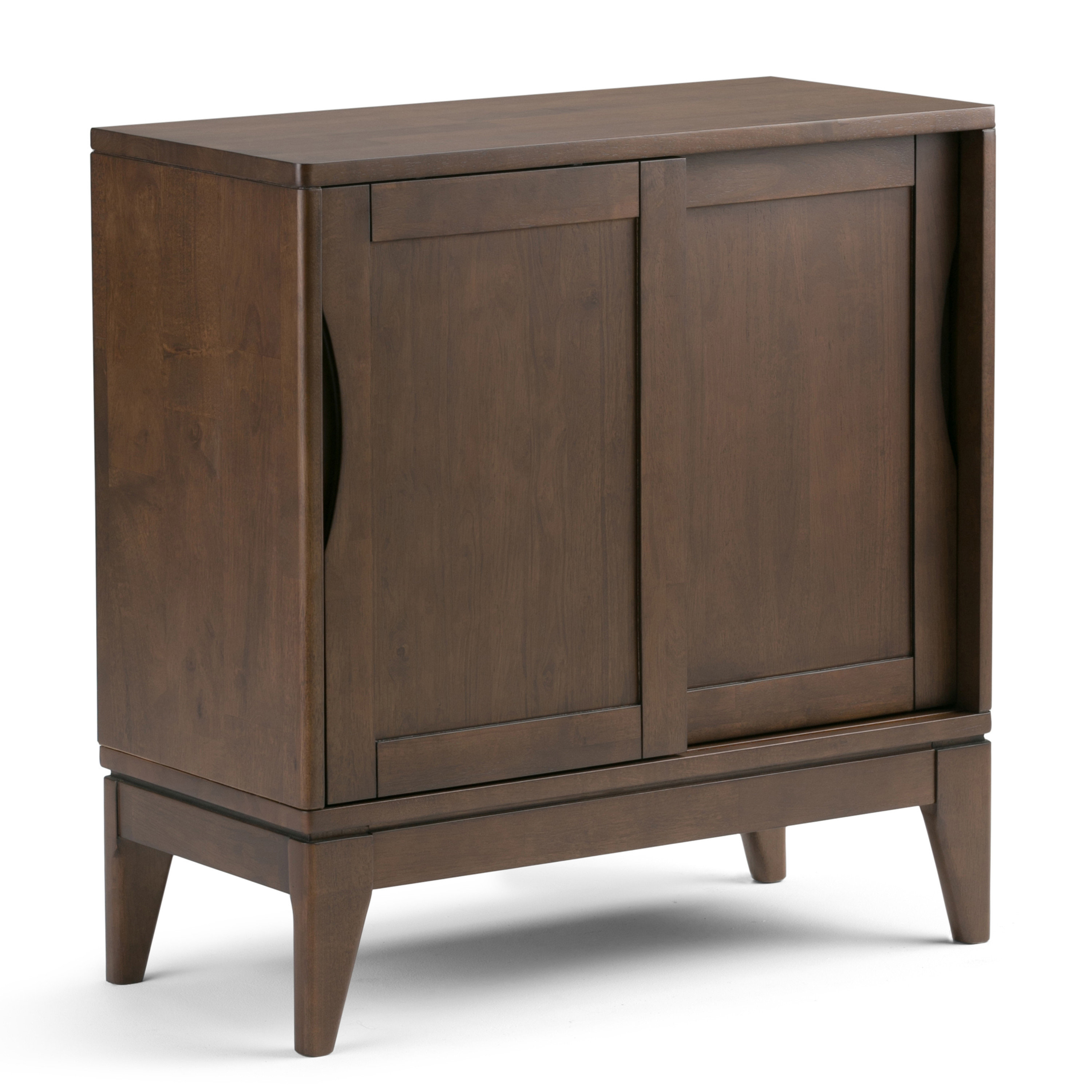 Simpli Home Harper Low Storage 2 Door Cabinet | Wayfair