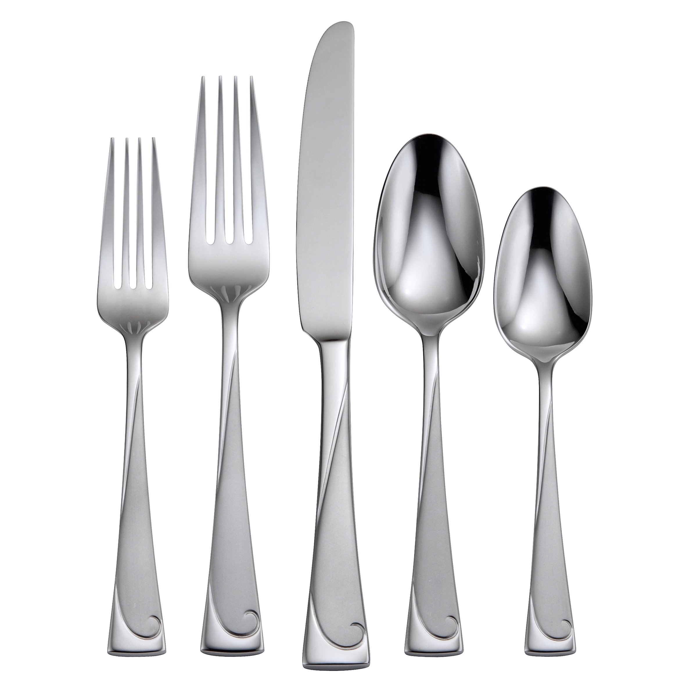 Oneida Script 45 Piece Flatware Set And Reviews Wayfair