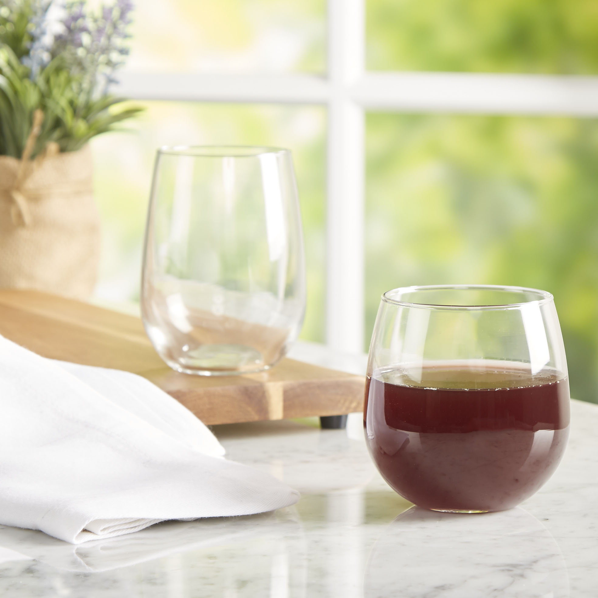 Wayfair Basics Wayfair Basics 12 Piece Stemless Wine Glass Set And Reviews Wayfair