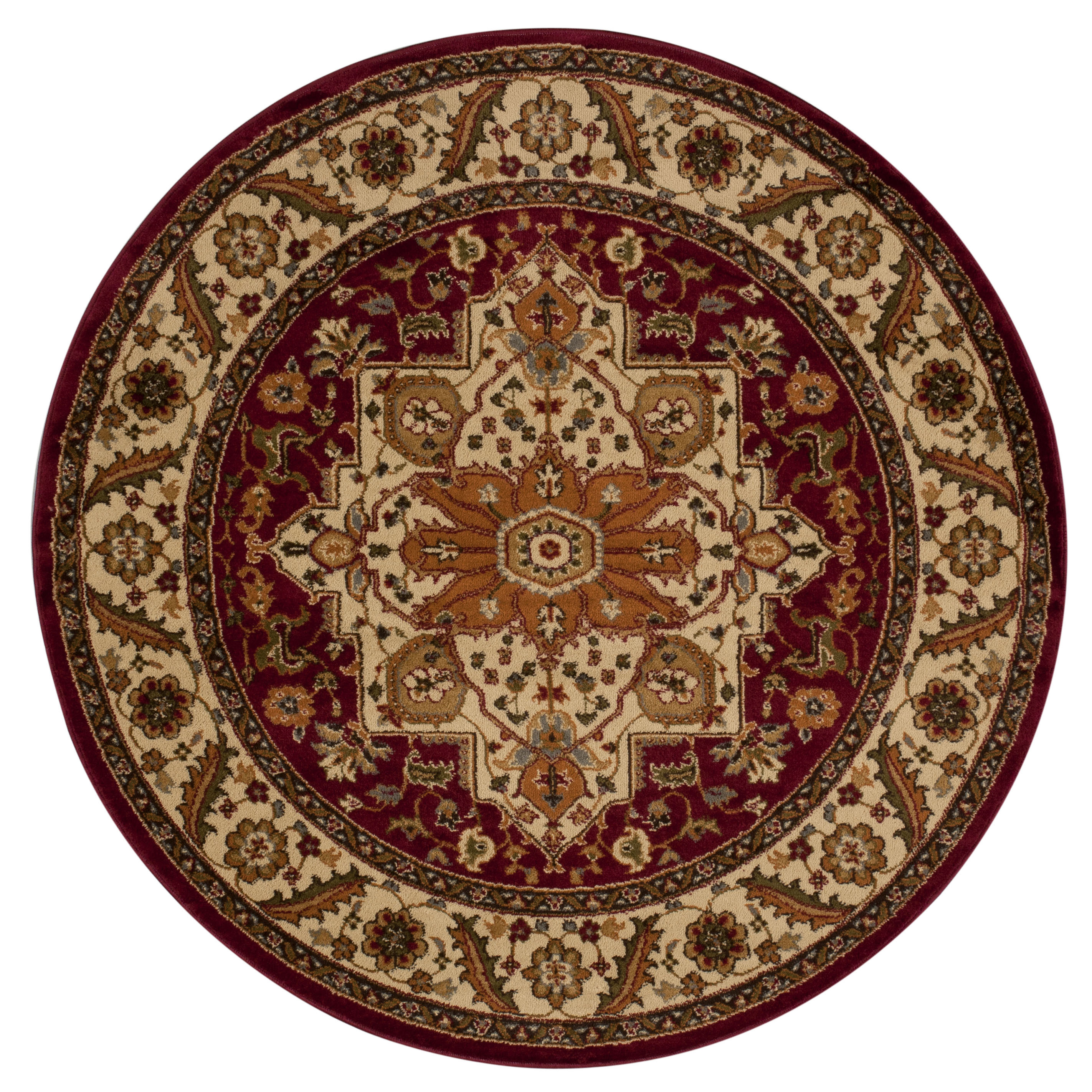 Andover Mills Pierce Ivory/Maroon Area Rug & Reviews | Wayfair