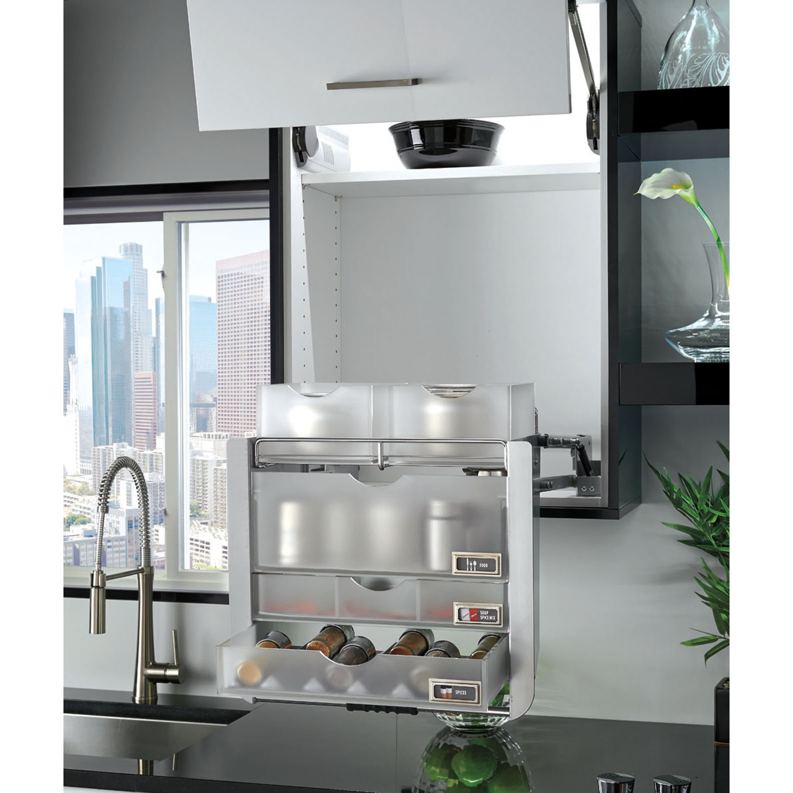 Rev A Shelf Universal Wall Cabinet Pull Down Shelving System Wayfair