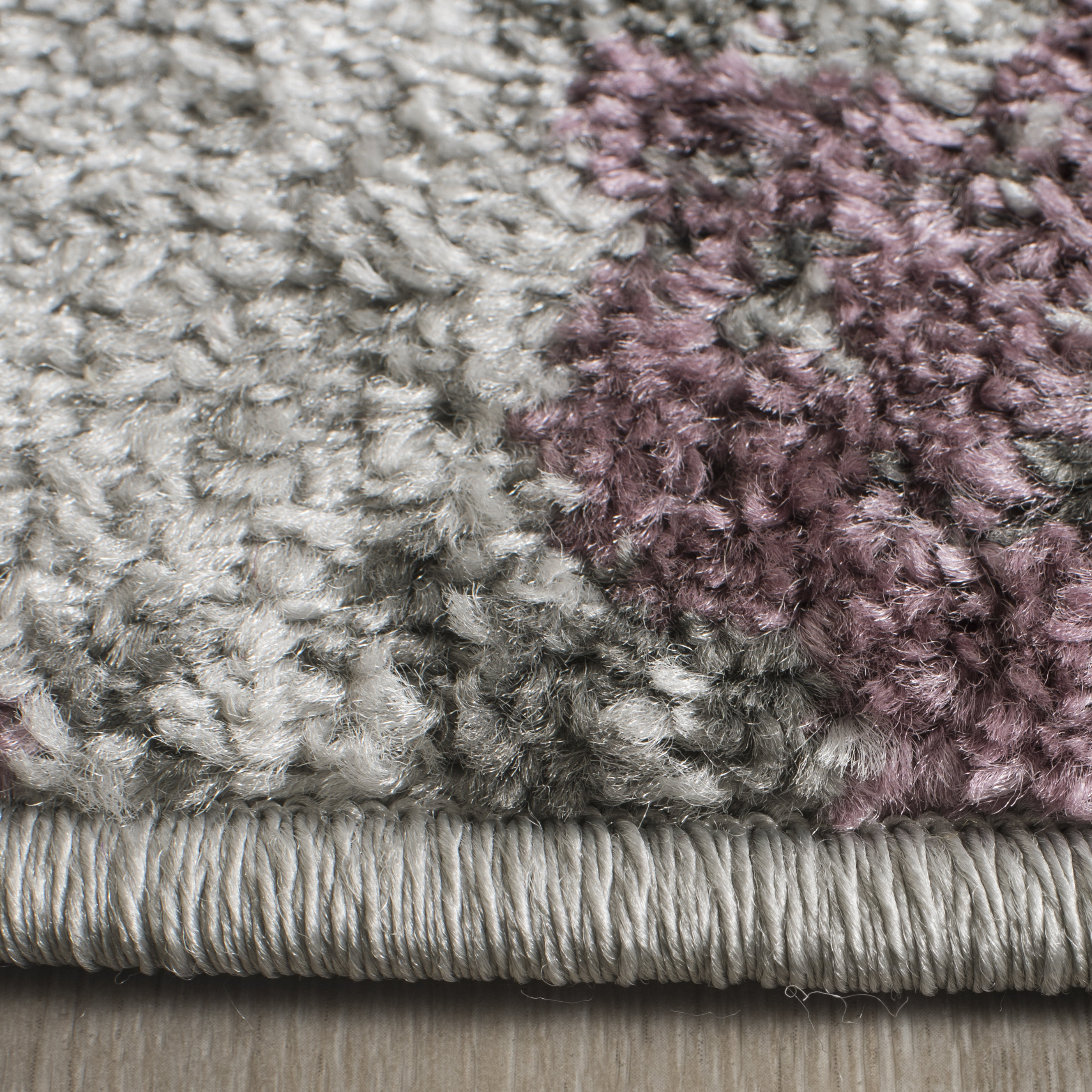 Lark Manor Ales Light Grey/Purple Area Rug & Reviews | Wayfair