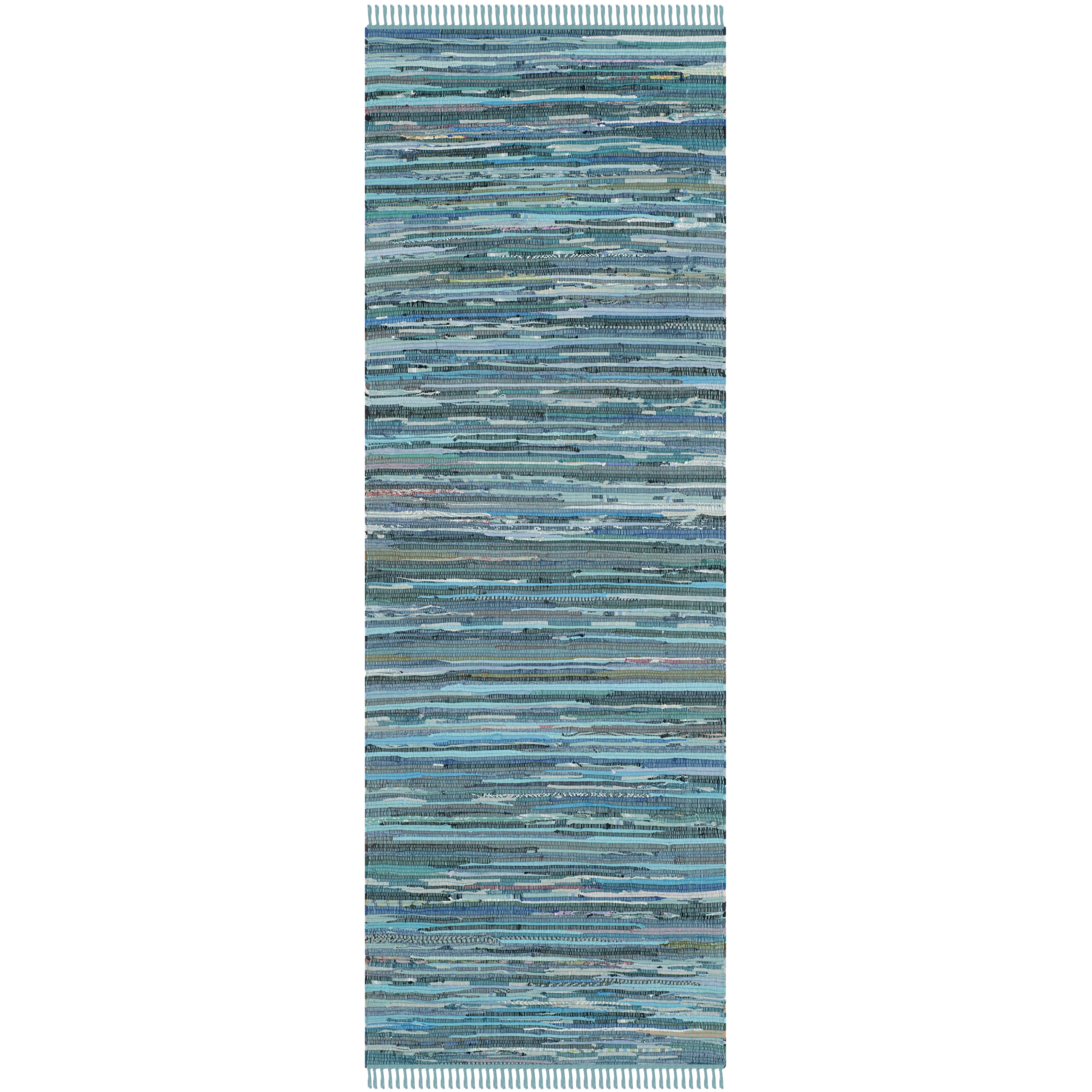 Beachcrest Home Inkom Blue Striped Area Rug & Reviews | Wayfair