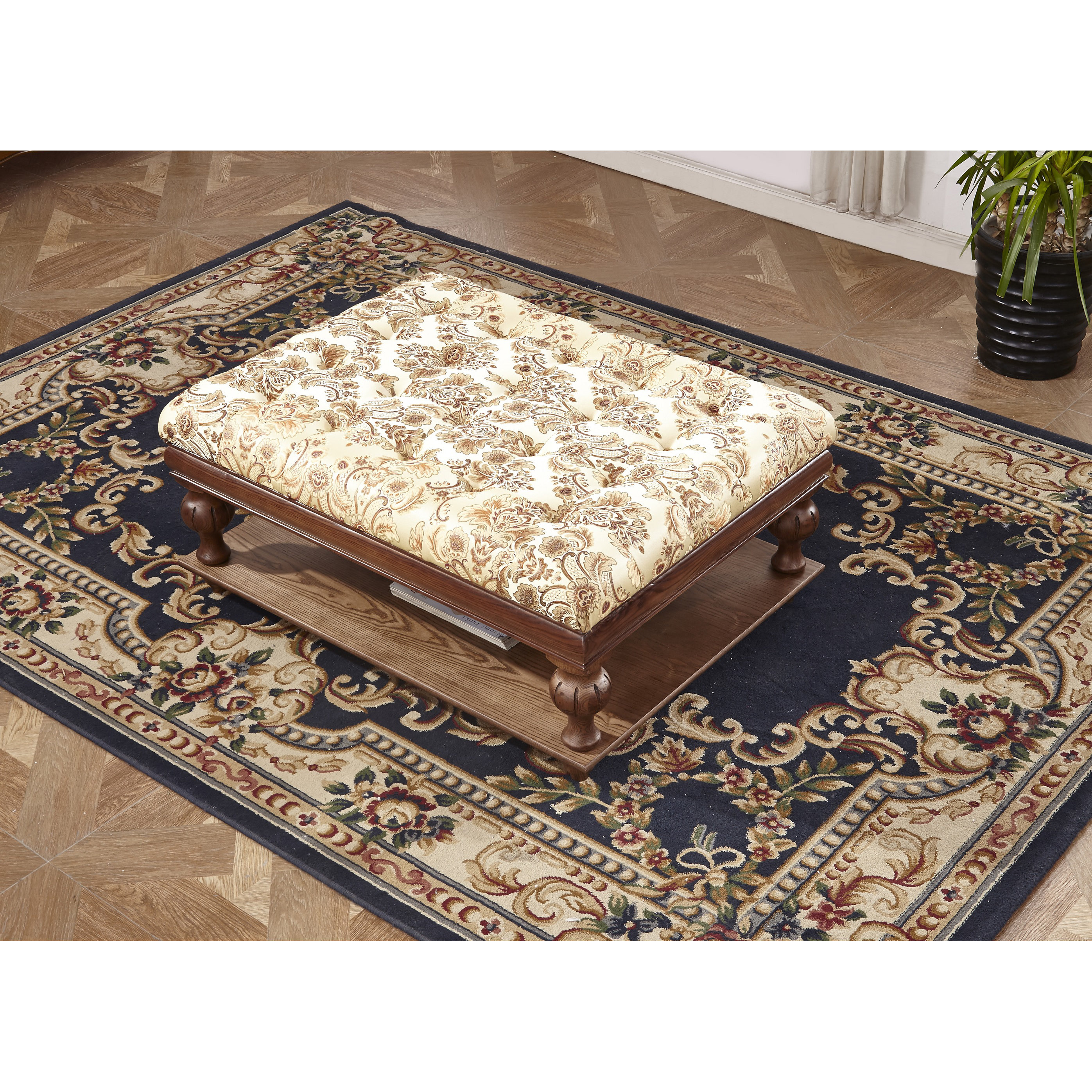 Corzano Designs Classic Tufted Ottoman And Reviews Wayfair
