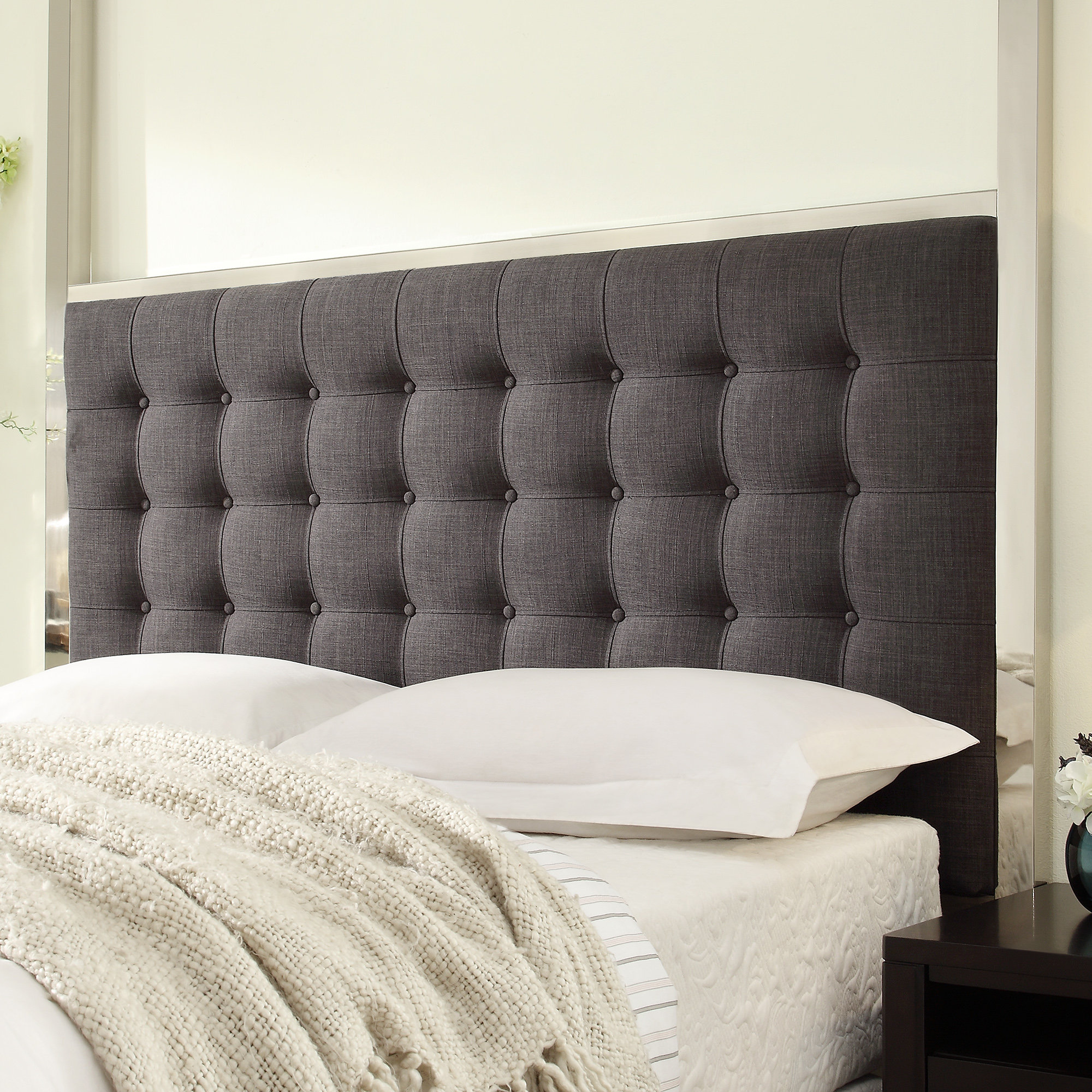 Mercer41 Upholstered Canopy Bed And Reviews Wayfair