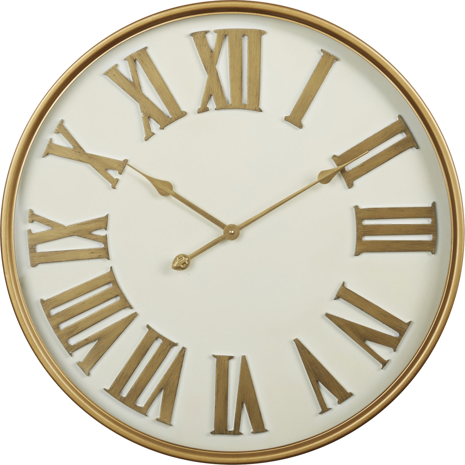 Mercer41 Oversized 27 Roman Numeral Wall Clock Reviews Wayfair