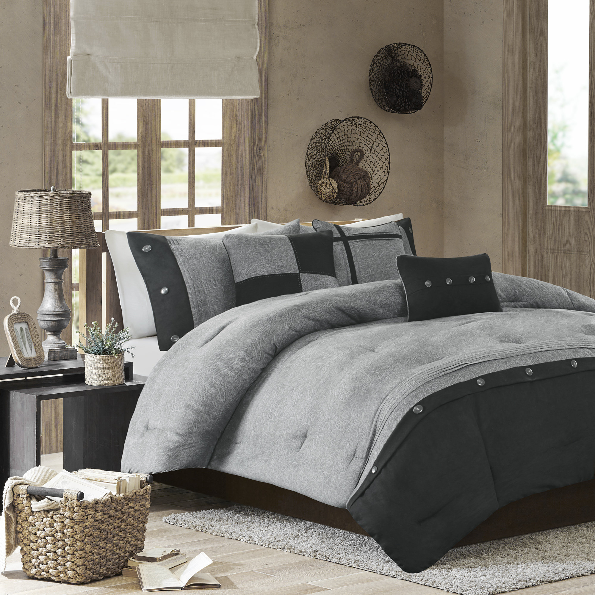 Laurel Foundry Modern Farmhouse Morandiere 7 Piece Comforter Set