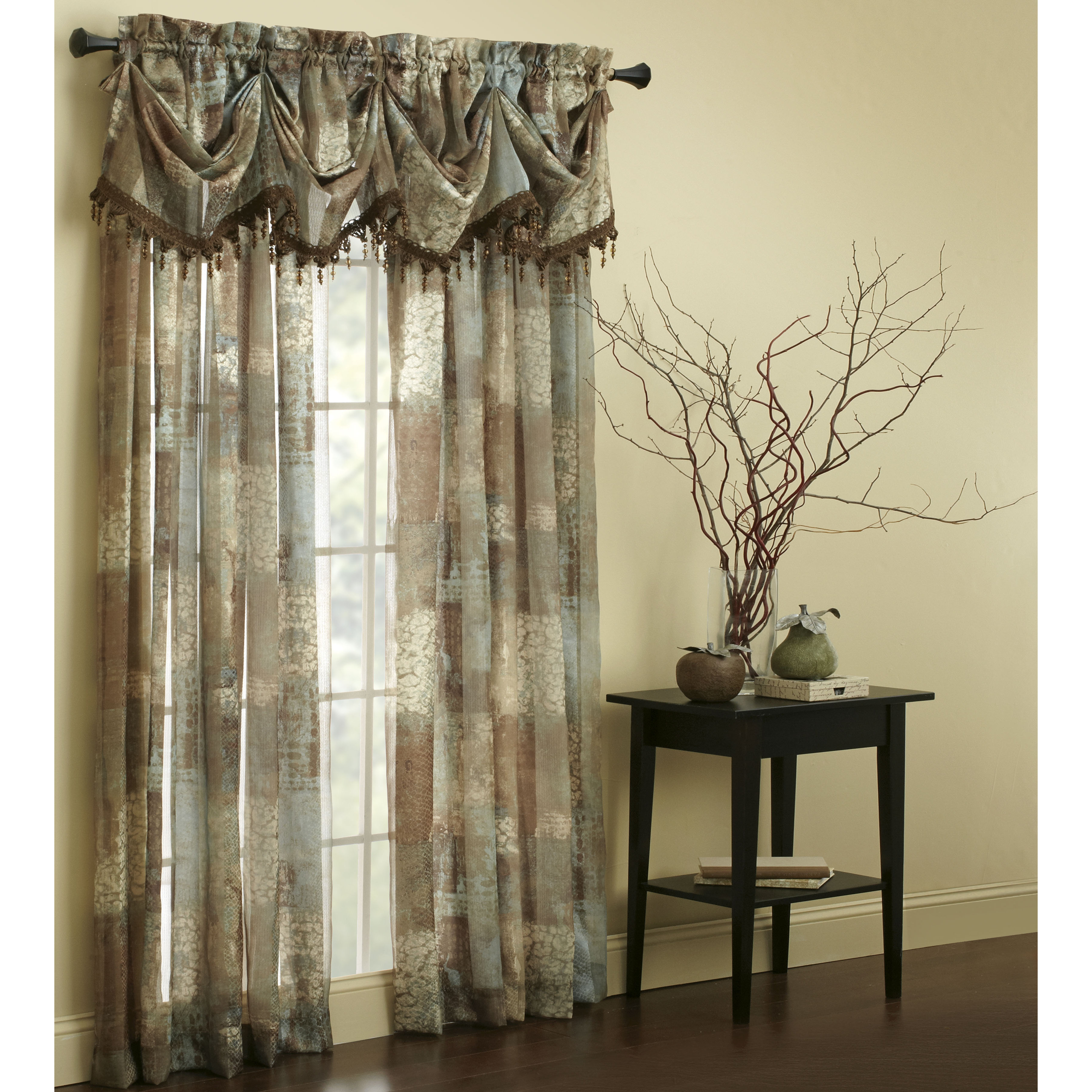 Croscill Madagascar Sheer Federal 84" Single Curtain Panel & Reviews ...