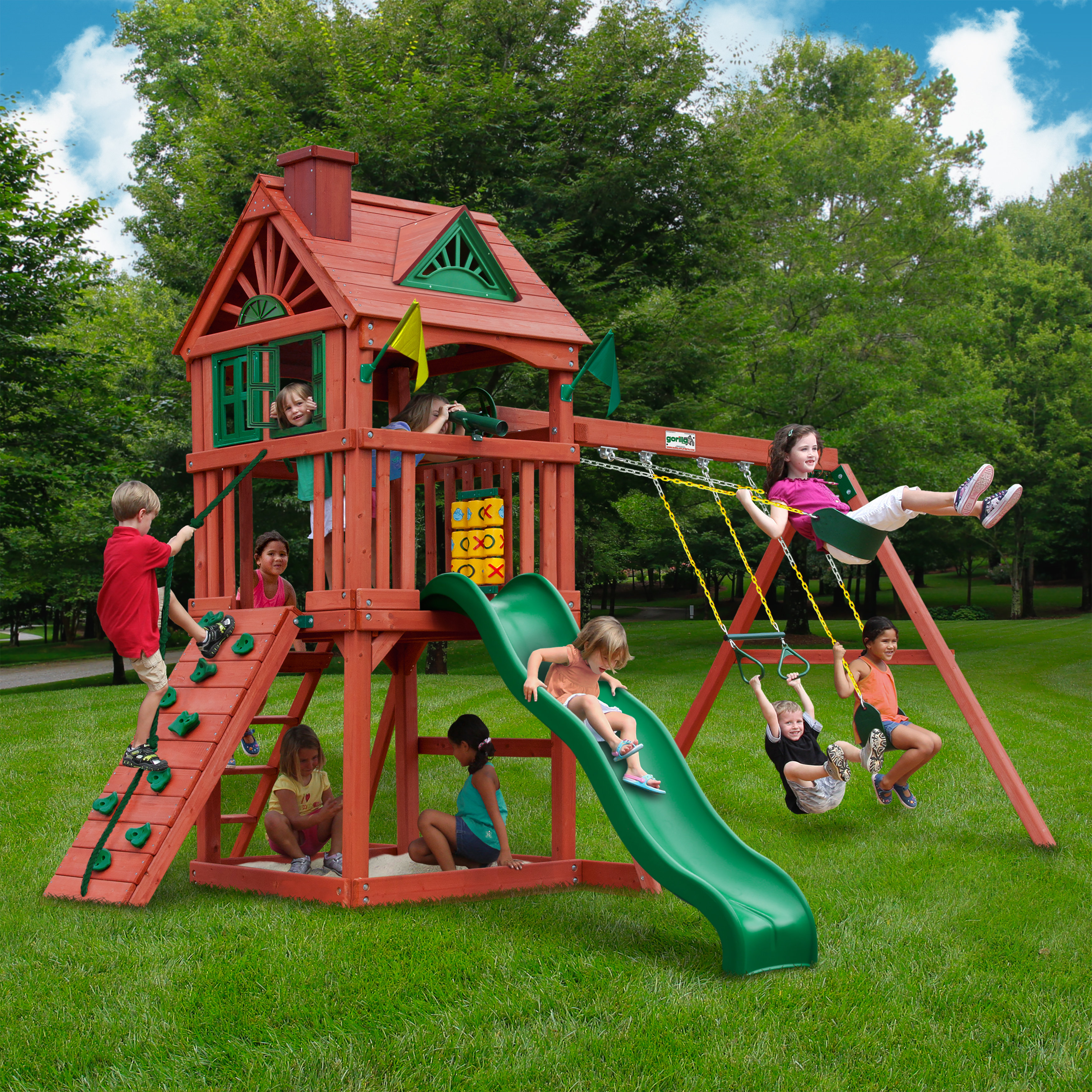 Gorilla Playsets Nantucket Swing Set Reviews Wayfair